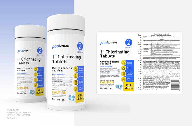 Chlorine Tablet bottle labels - Chamila Maldeniya