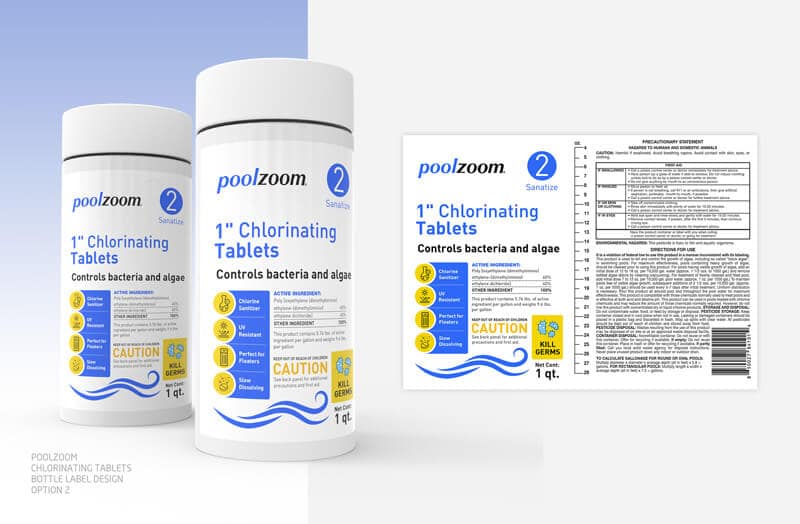 Chlorine Tablet bottle labels - Chamila Maldeniya