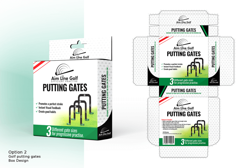 Golf putting gates packaging design - Chamila Maldeniya