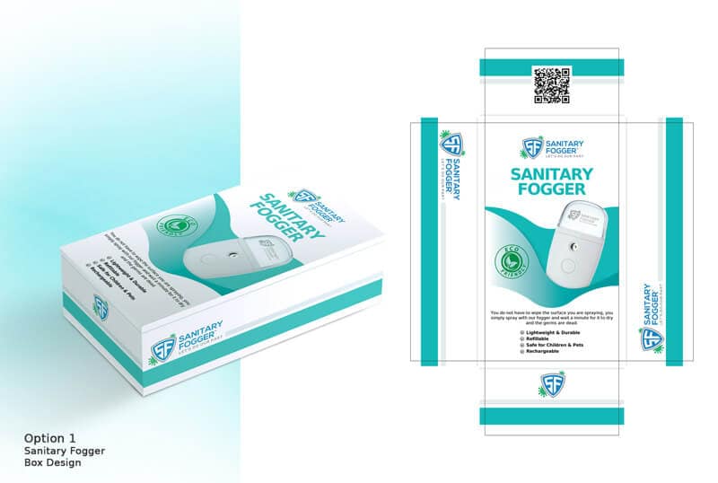 Sanitterfogger label design - Chamila Maldeniya