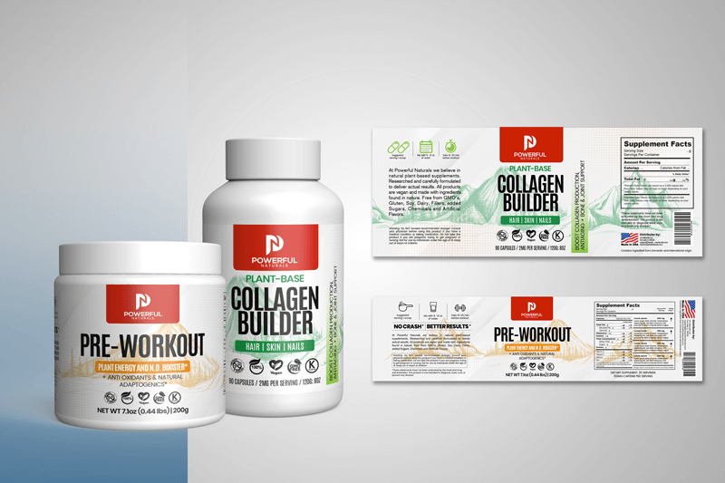 Collagen builder Product label design - Chamila Maldeniya