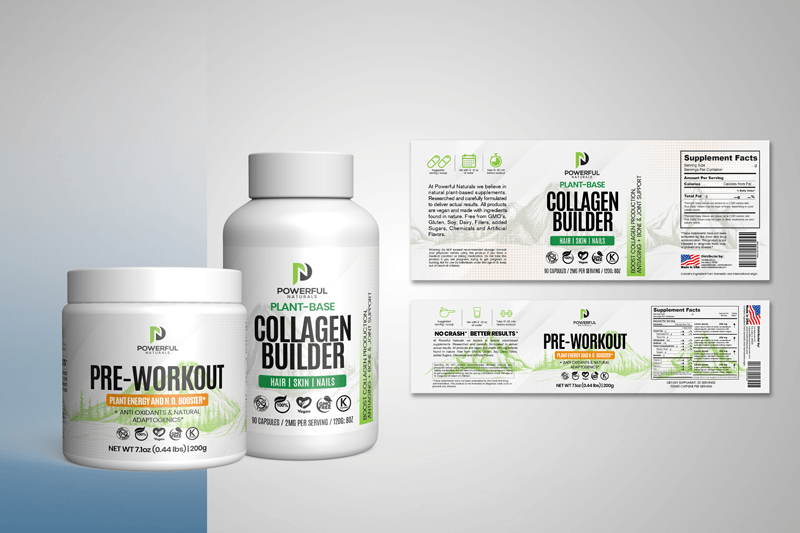 Collagen builder Product label design - Chamila Maldeniya